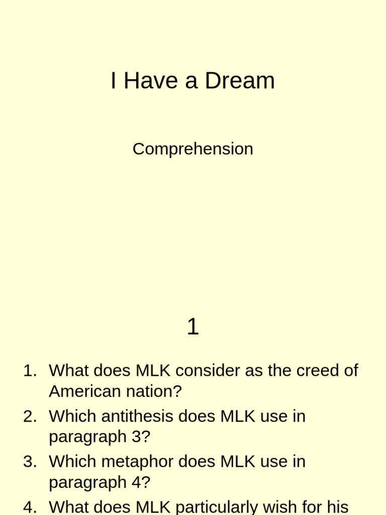 MLK's Vision in Paragraph 4 | PDF