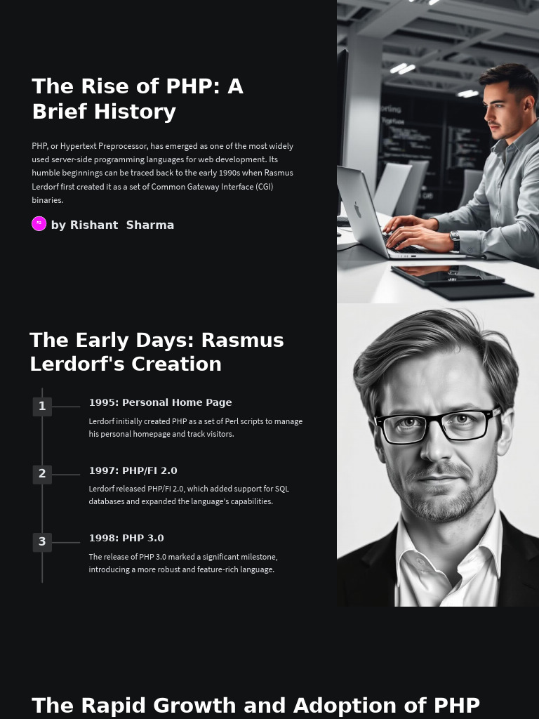 PHP's Evolution and Future Insights | PDF | Php | Web Development
