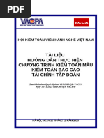 Chương trình kiểm toán mẫu kiểm toán BCTC | PDF