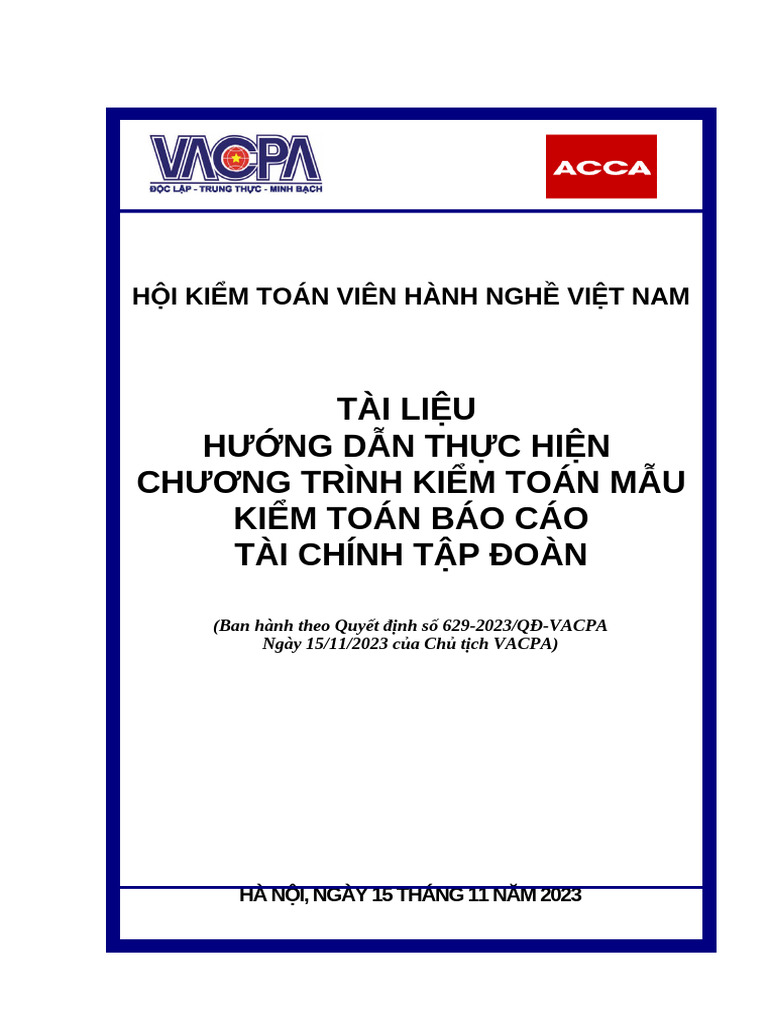 Gioi Thieu CTKTM BCTC Tap Doan | PDF