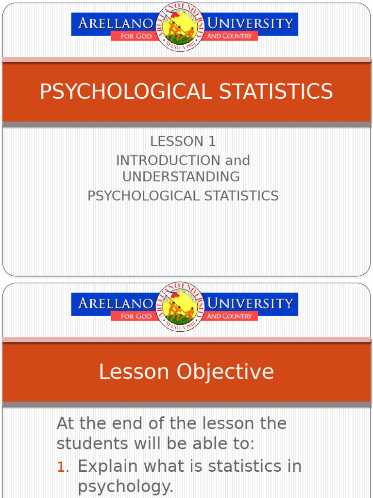 Lesson 1 Understanding Psychological Statistics | PDF | Psychology ...