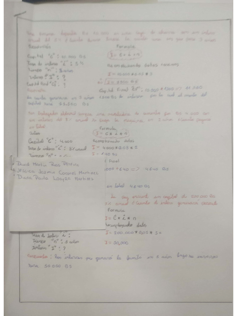 Ejercicios Mate Financiera | PDF