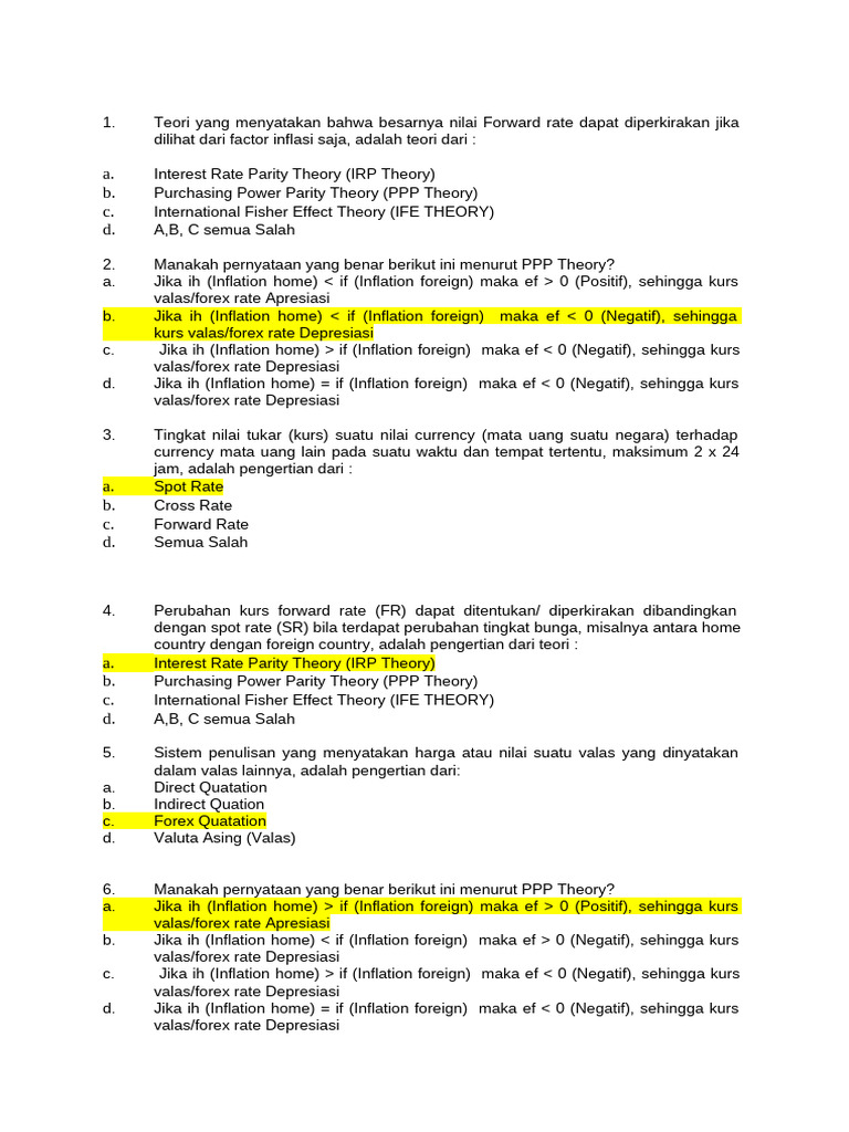 latihan soal MKI | PDF