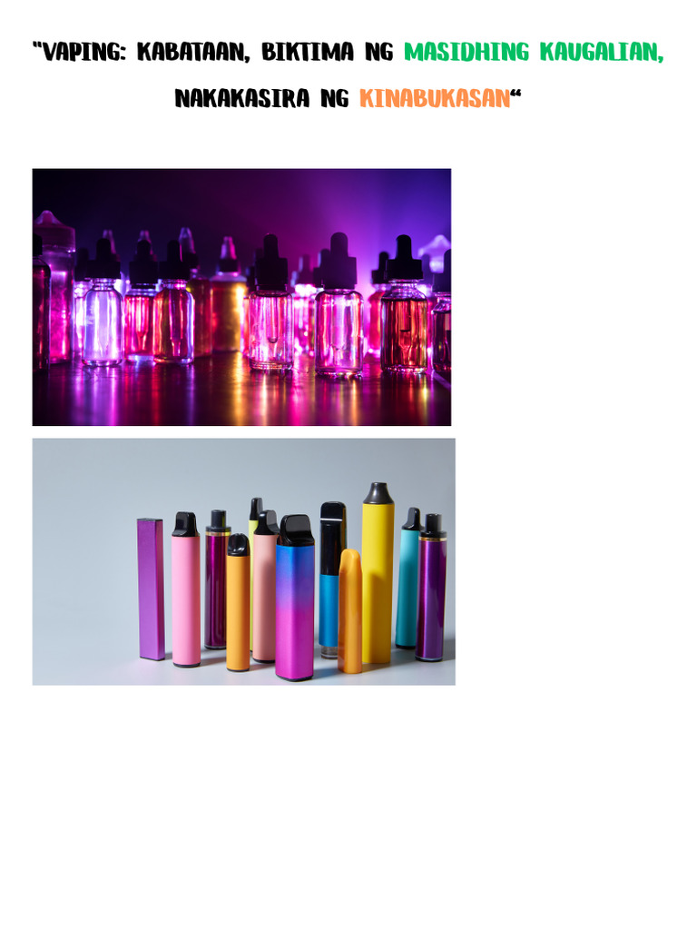 Vaping Kabataan, Biktima NG Masidhing Kaugalian, Nakakasira NG ...