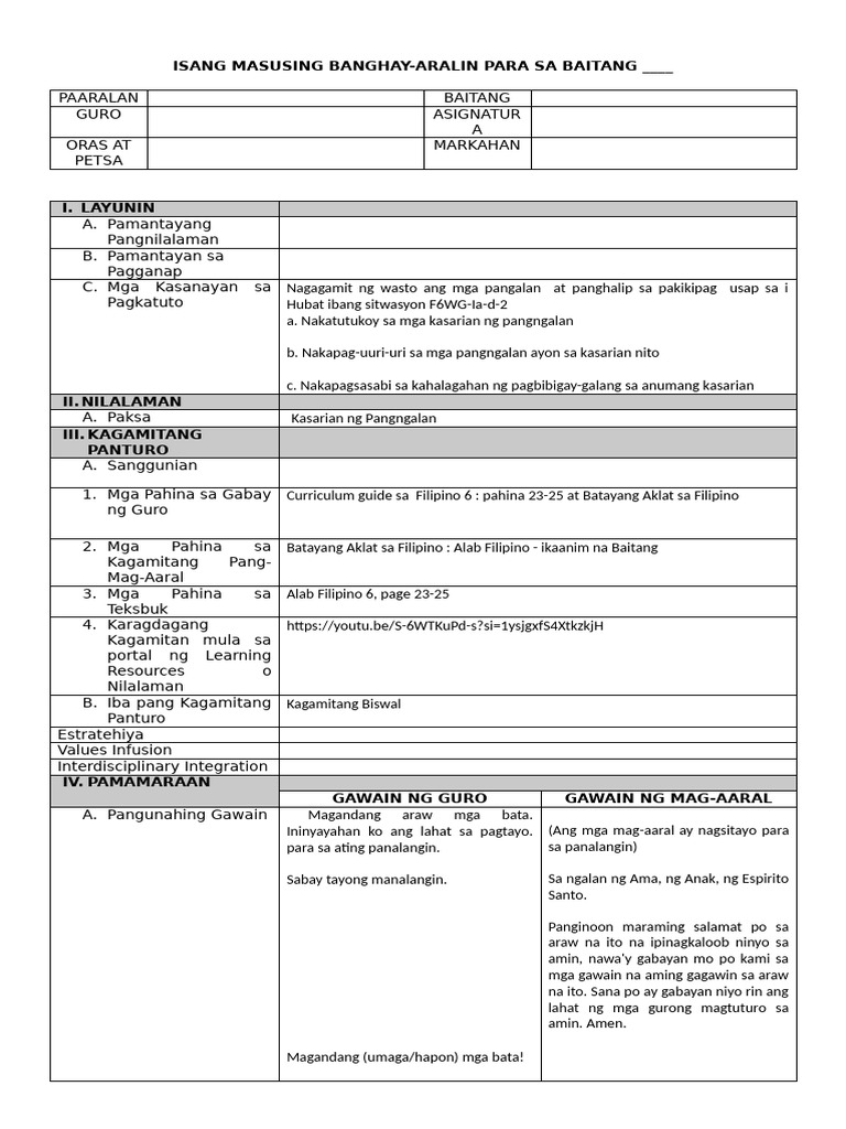 DLP Format Deped 1 | PDF