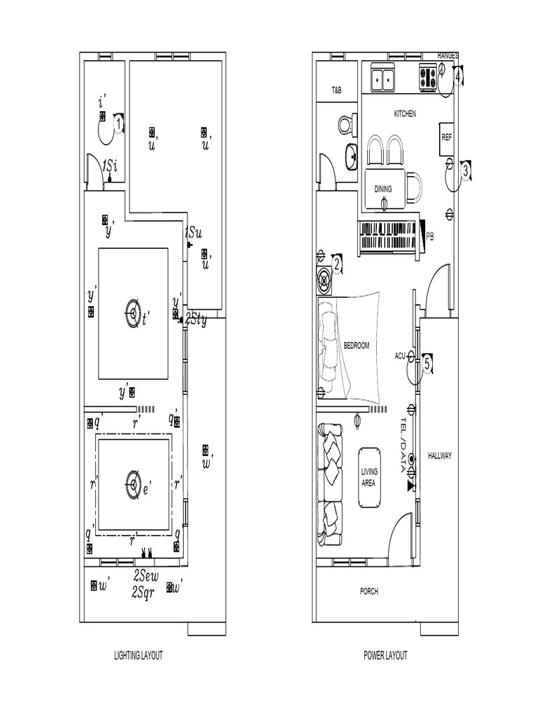Power and Lighting Layout | PDF