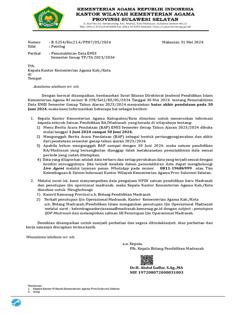 Pemutakhiran Data Emis | PDF