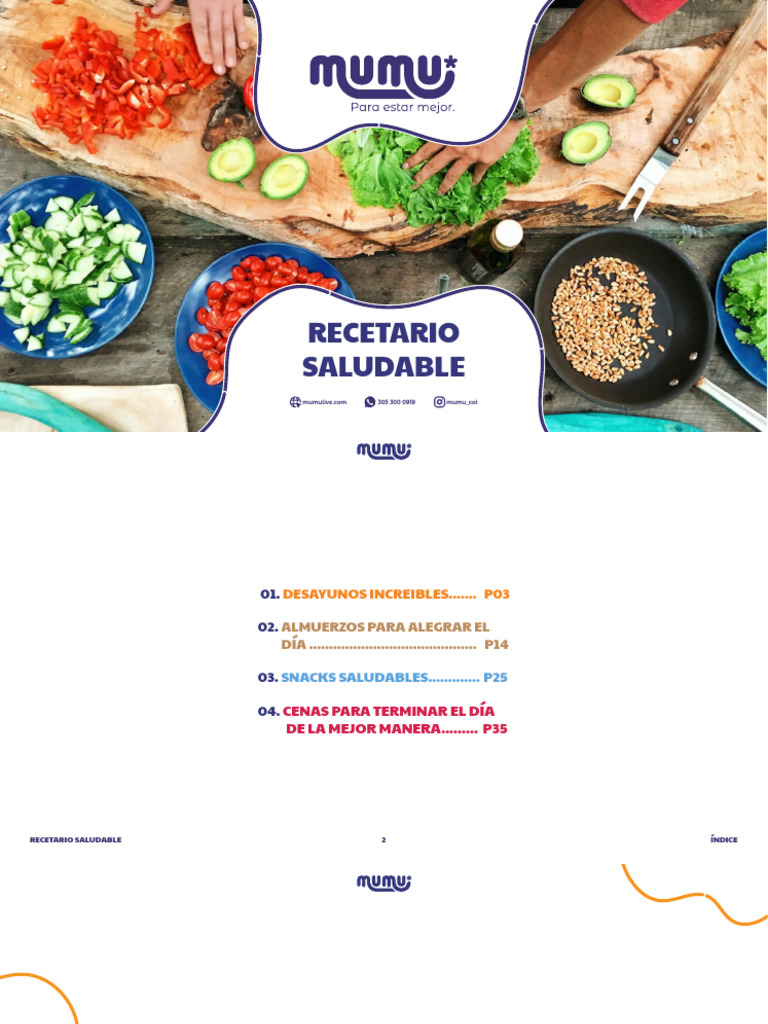 Recetario Mumu | PDF | Cocinando | Tortita