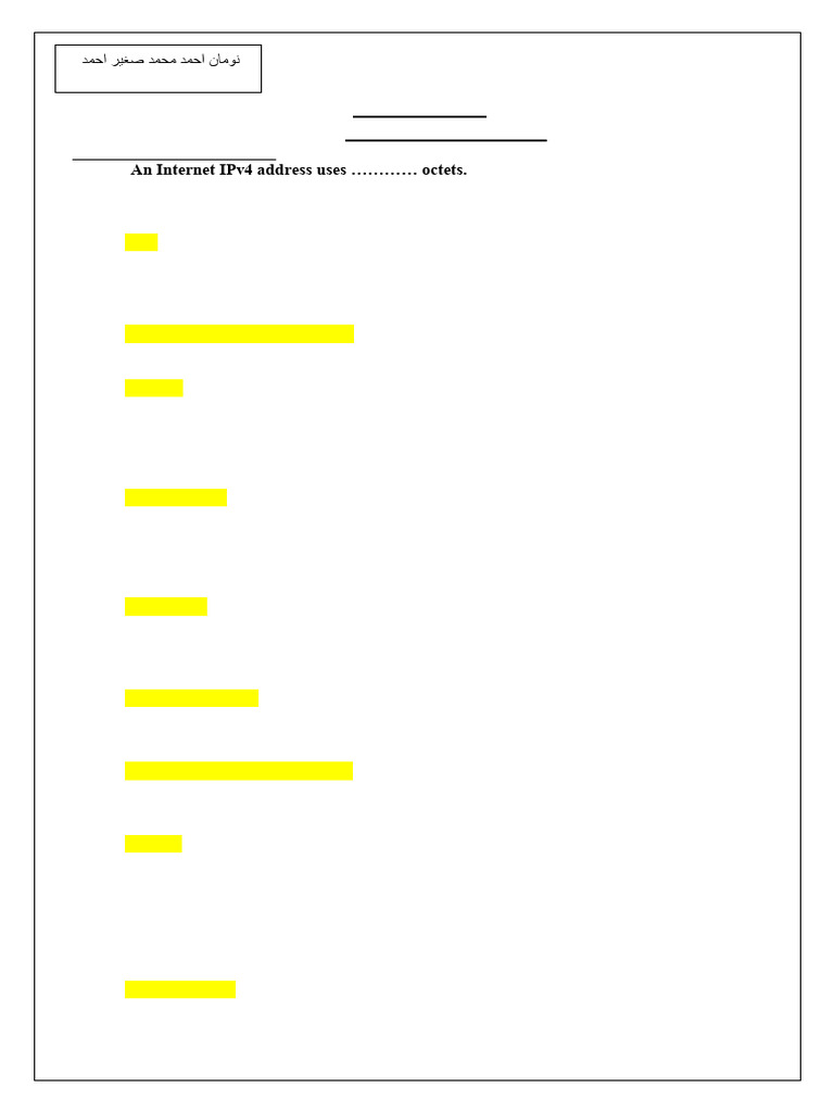 Assignment (1) | PDF | Computer Network | Internet Assignment (1) | PDF | Computer Network | Internet