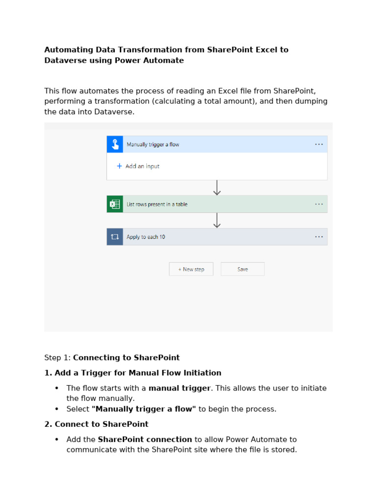 SP To Dataverse Document | PDF | Microsoft Excel | Control Flow