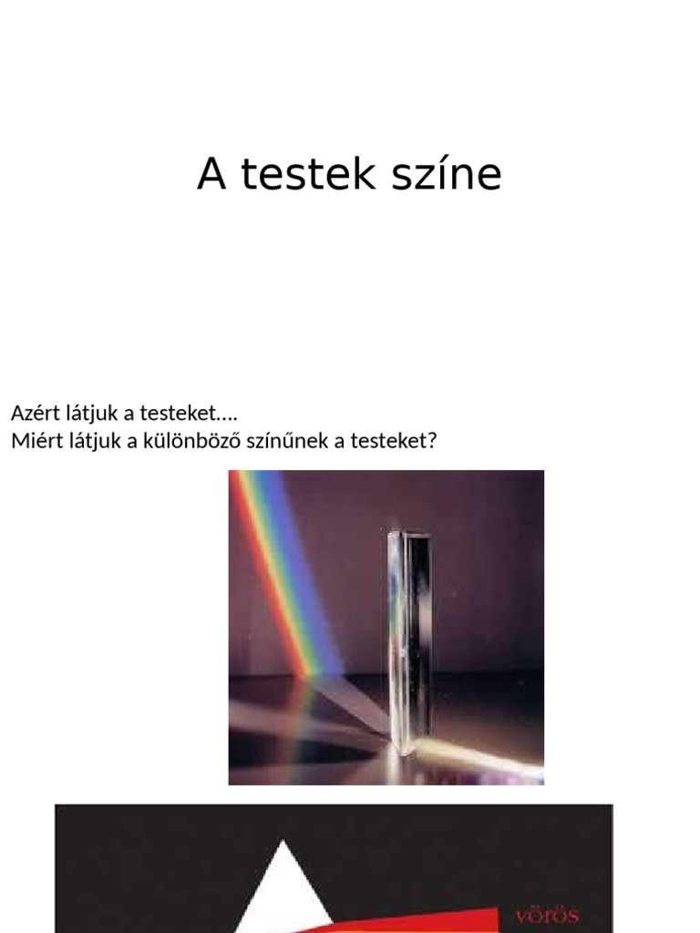 A Testek Színe | PDF