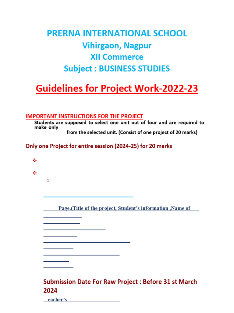 Project Guidelines For BST - 2024 | PDF | Coca Cola | Stocks