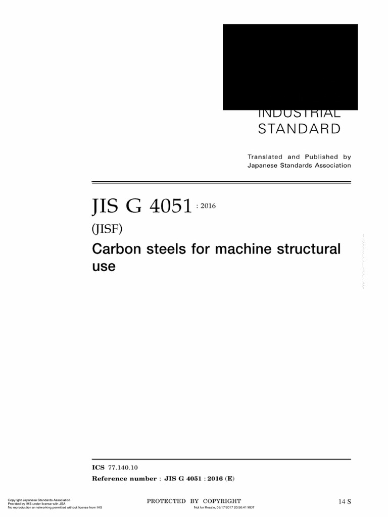 JIS G 4051-2016(ENG) | PDF
