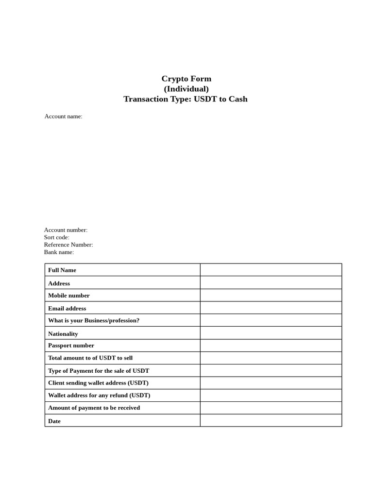D13 Ha Law Cypto Form Template (Individual) Bo | PDF