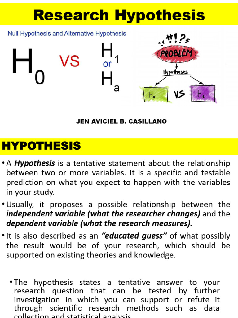 Research-Hypothesis | PDF | Hypothesis | Experiment
