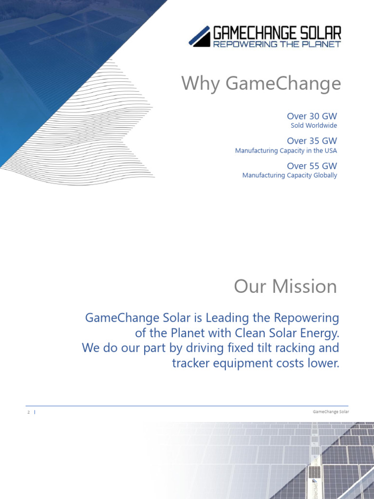 GameChange Solar: Leading Global Innovation | PDF | Supply Chain ...