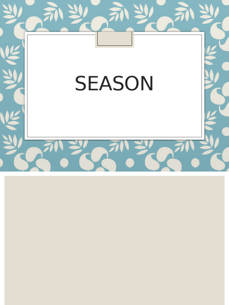 Season | PDF