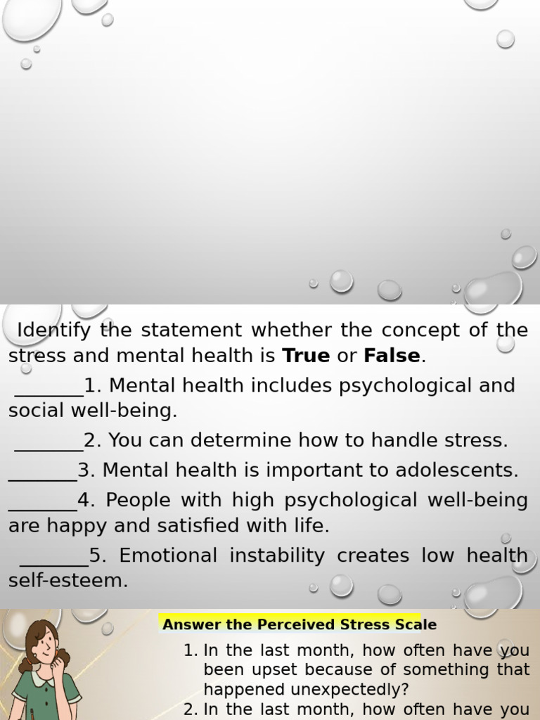 PPT FOR COT | PDF | Stress (Biology) | Anxiety