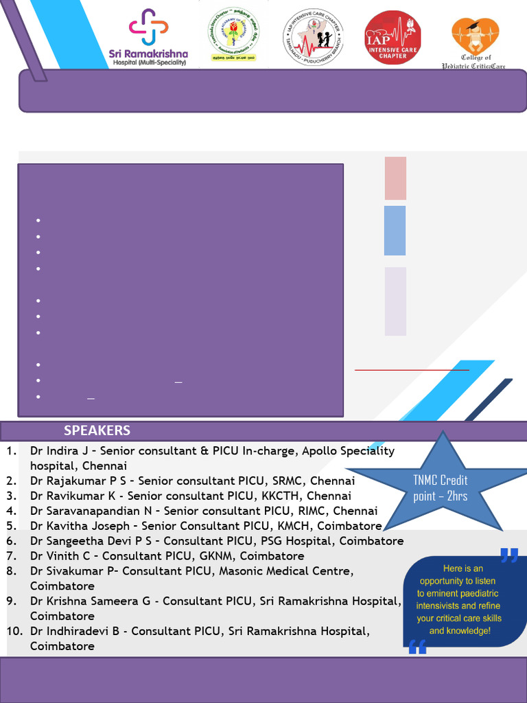 PICU Primer flyer CBE | PDF | Pediatrics | Medicine