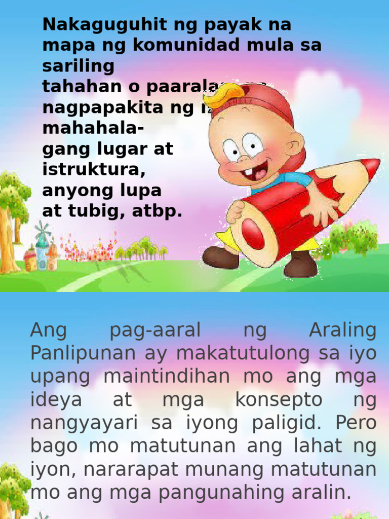 Q1 - ARPAN - MOD 6 - Nakaguguhit NG Payak Na Mapa NG Komunidad | PDF