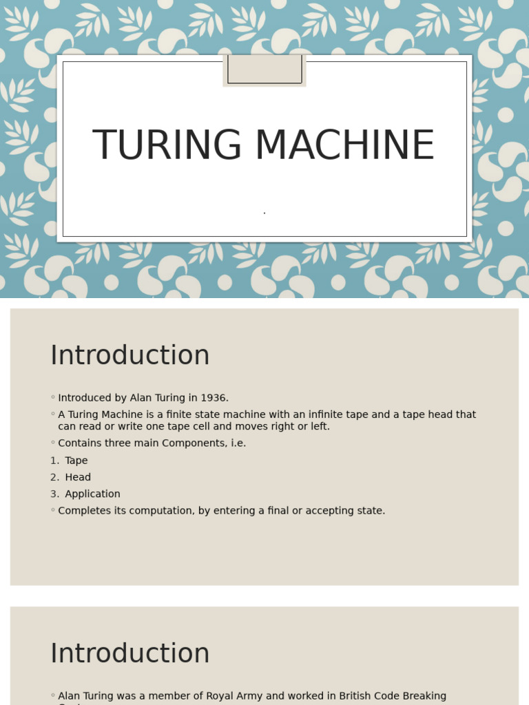 Turing Machine | PDF