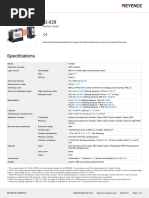Keyence IV3-G600CA Data Sheet | PDF | Lighting | Pixel