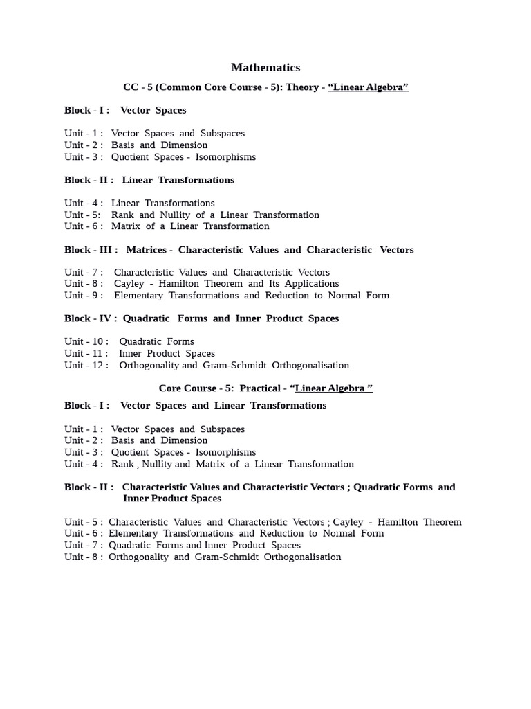 517 Mathematics Merged1 | PDF | Linear Map | Vector Space