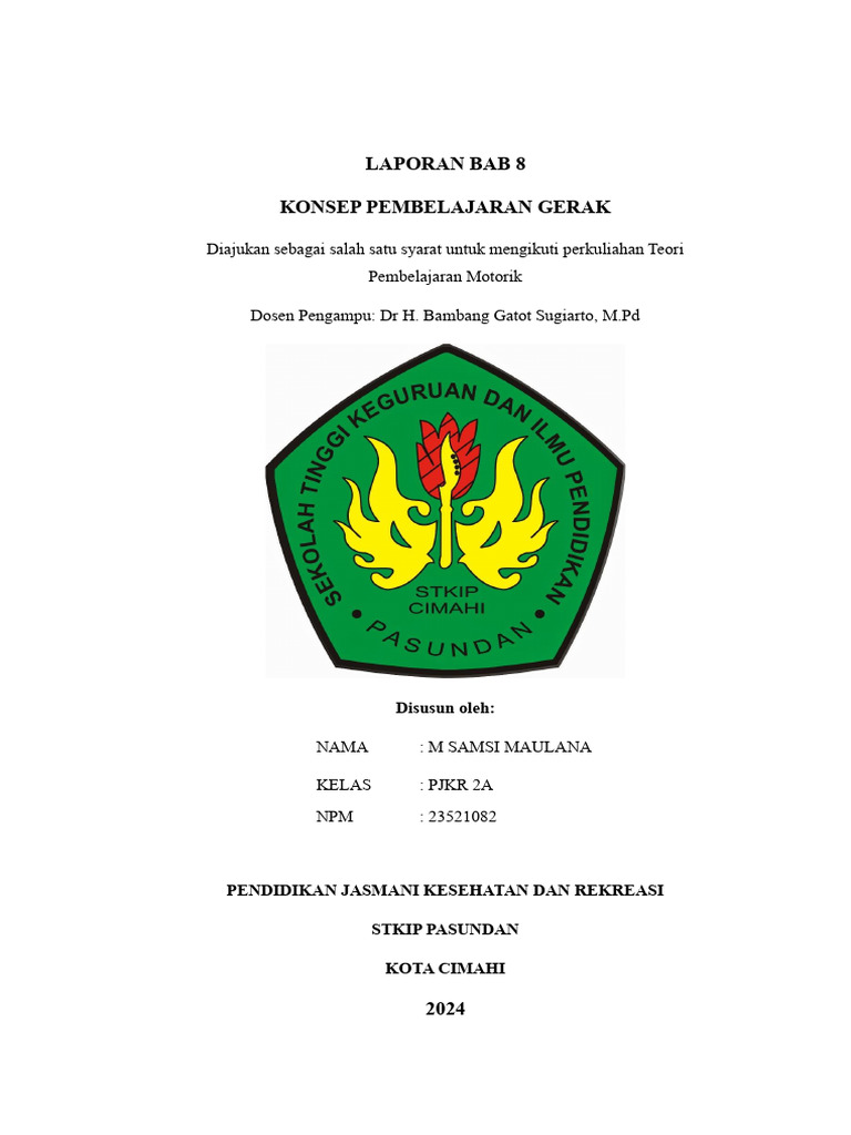 Laporan Bab 8 | PDF