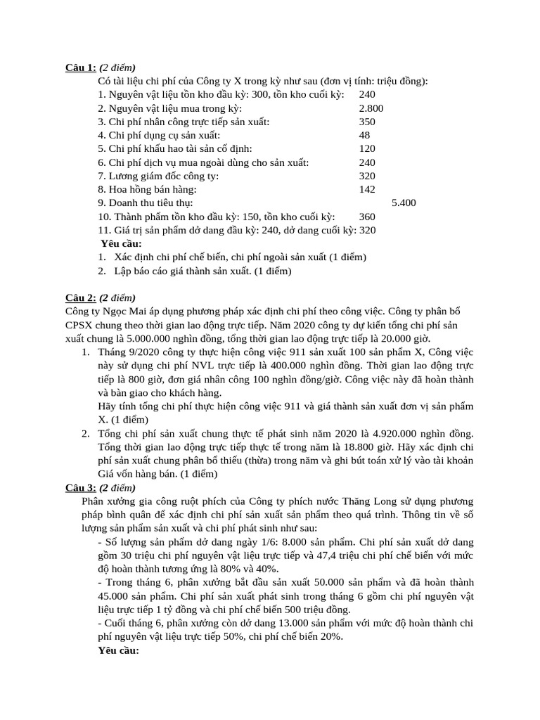 Đề Thi Mẫu KTCP Thu 2023 Đã Chữa 1 Ít | PDF