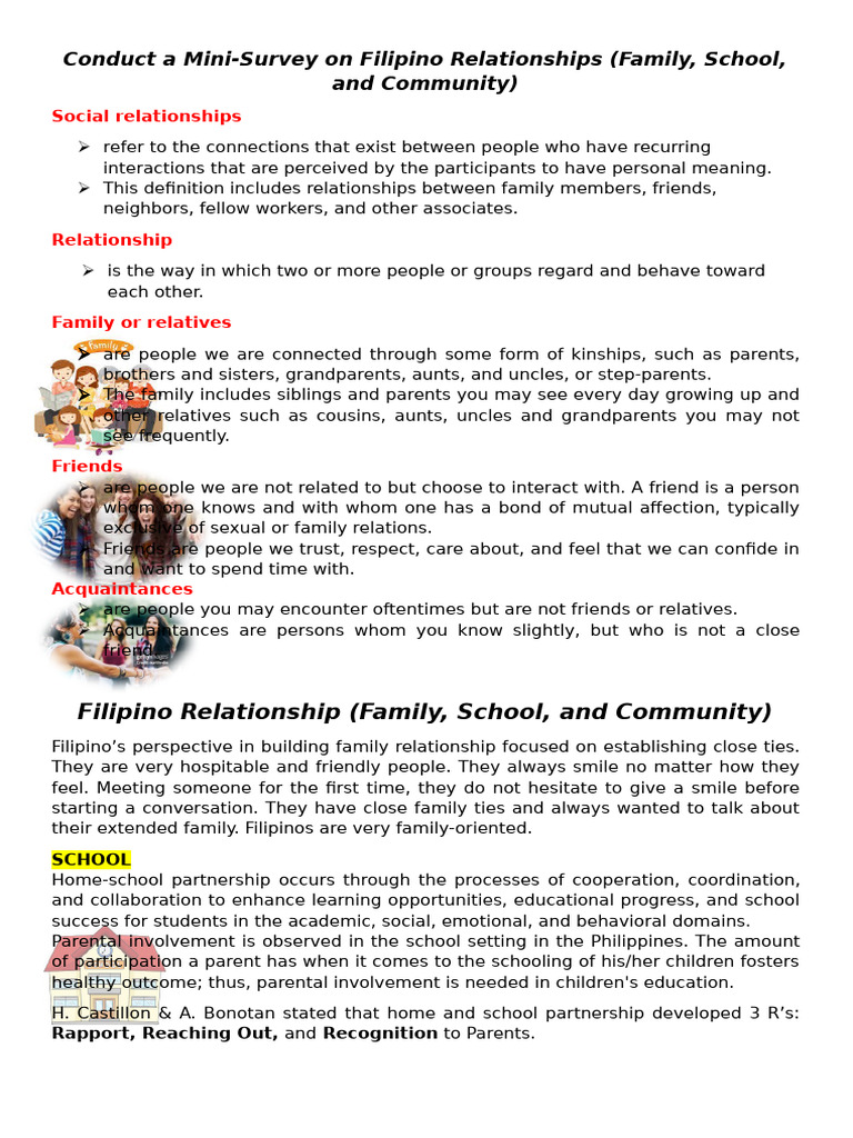 Conduct a Mini survey lesson 6 for learners copy | PDF | Family ...