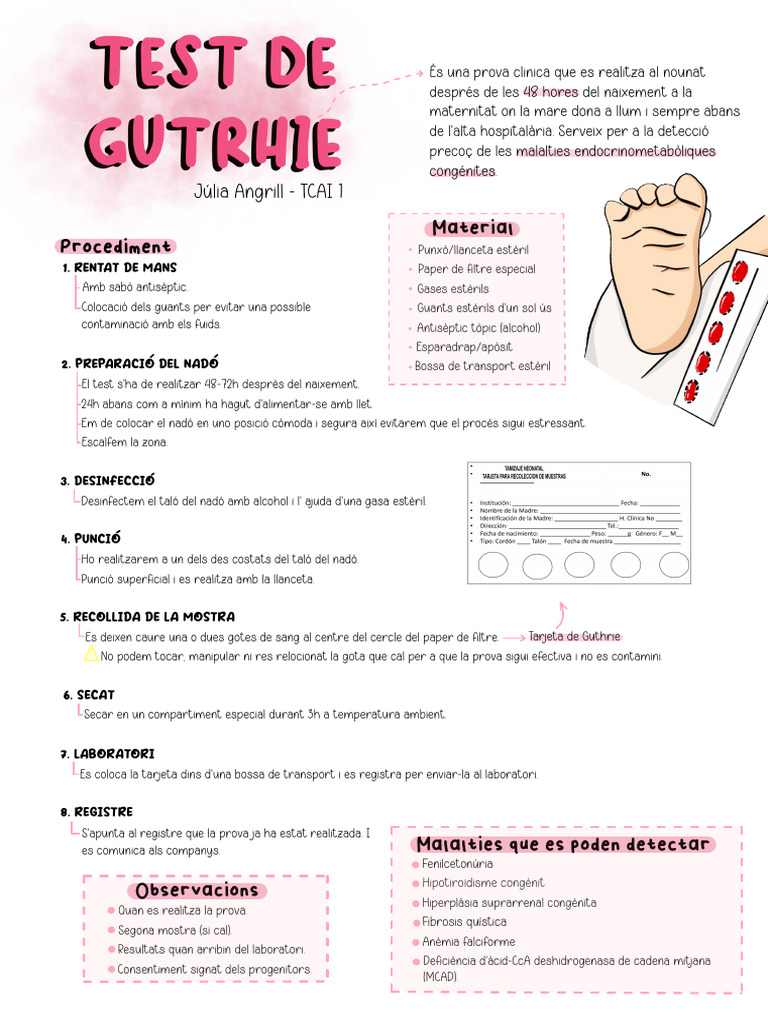 Test de Guthrie | PDF