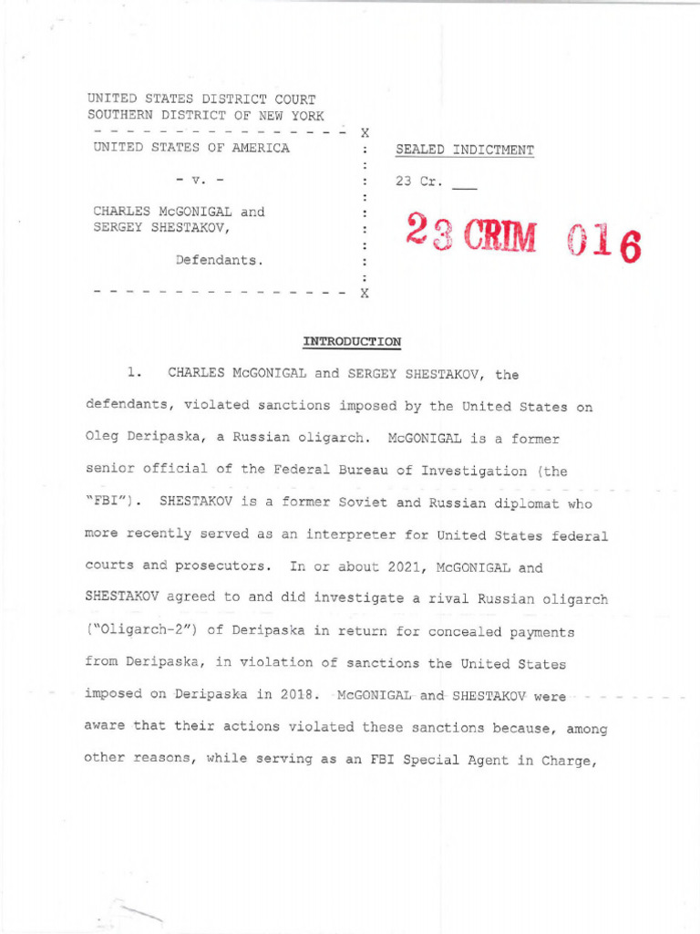 FBI Indictment | PDF