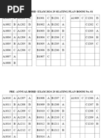 Exam Seating Plan | PDF