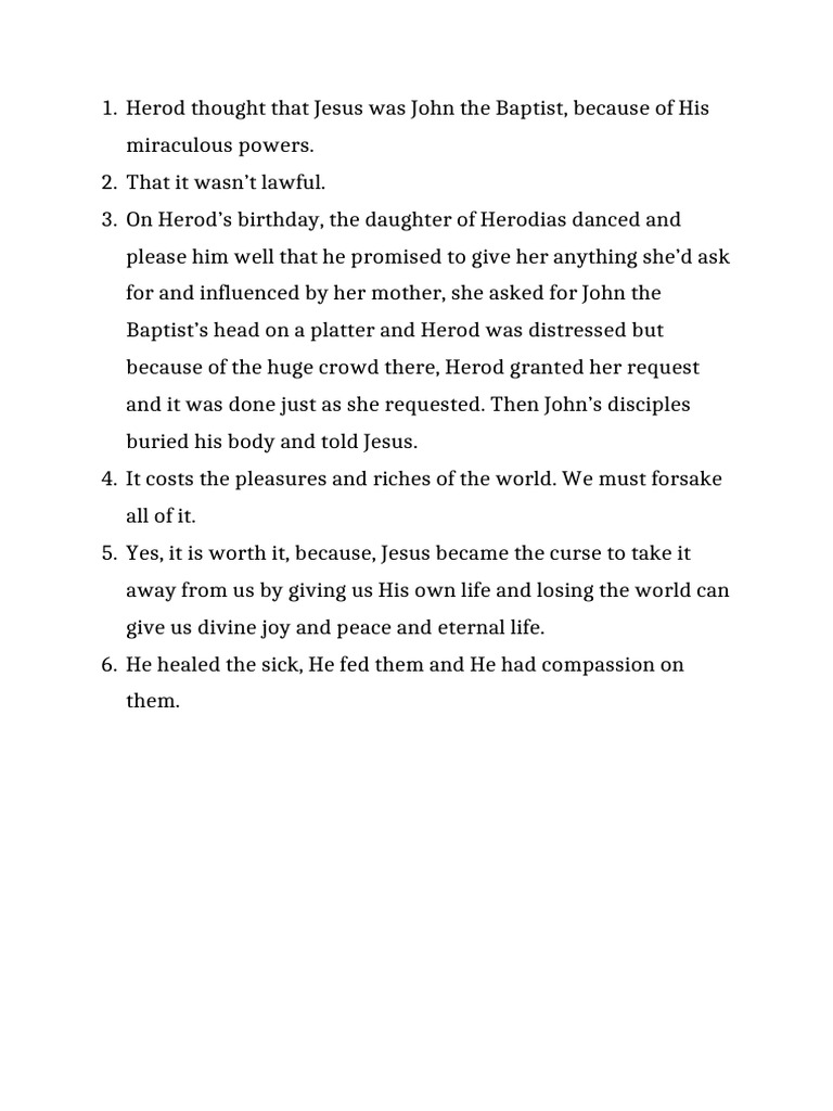 BSF 15 | PDF | John The Baptist | Jesus