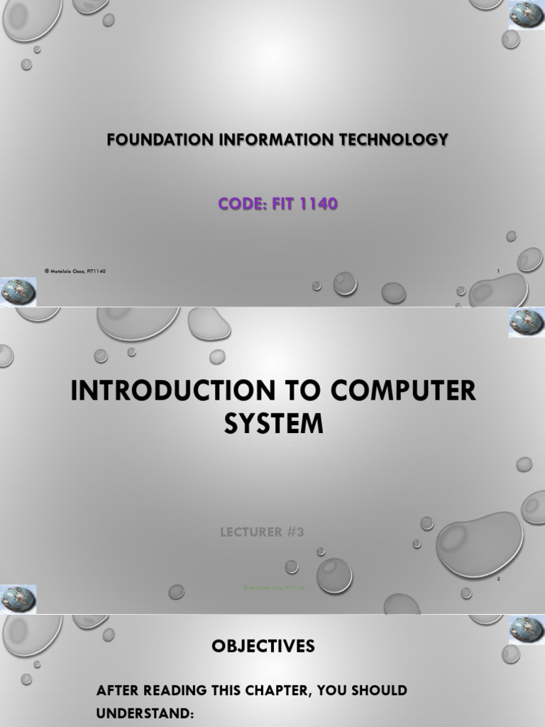 Lecture 3 - Introduction to Computer System | PDF | Computer Hardware ... Lecture 3 - Introduction to Computer System | PDF | Computer Hardware ...