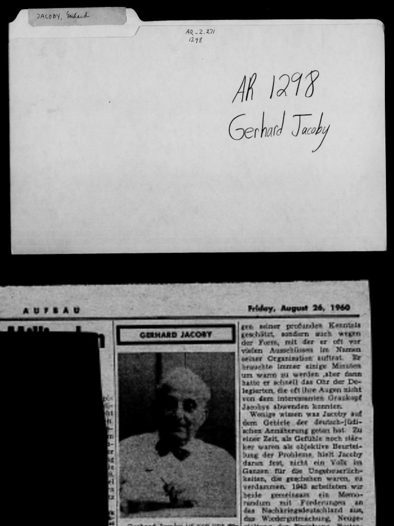 Jacoby Gerhart 1960 | PDF