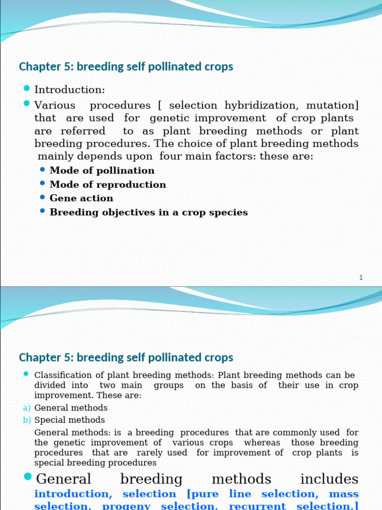 Plant Breeding - Final Exam | PDF | Plant Breeding | Natural Selection