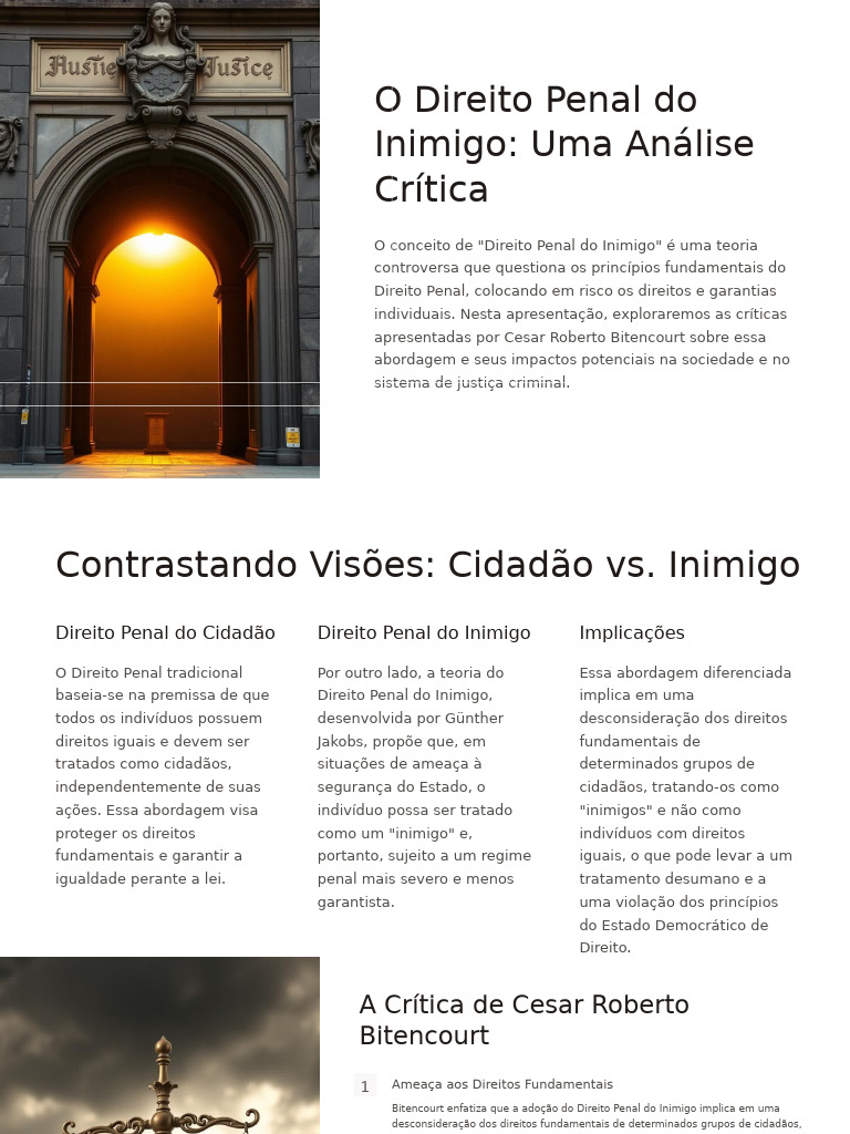 Crítica ao Direito Penal do Inimigo | PDF | Direito Penal | Justiça