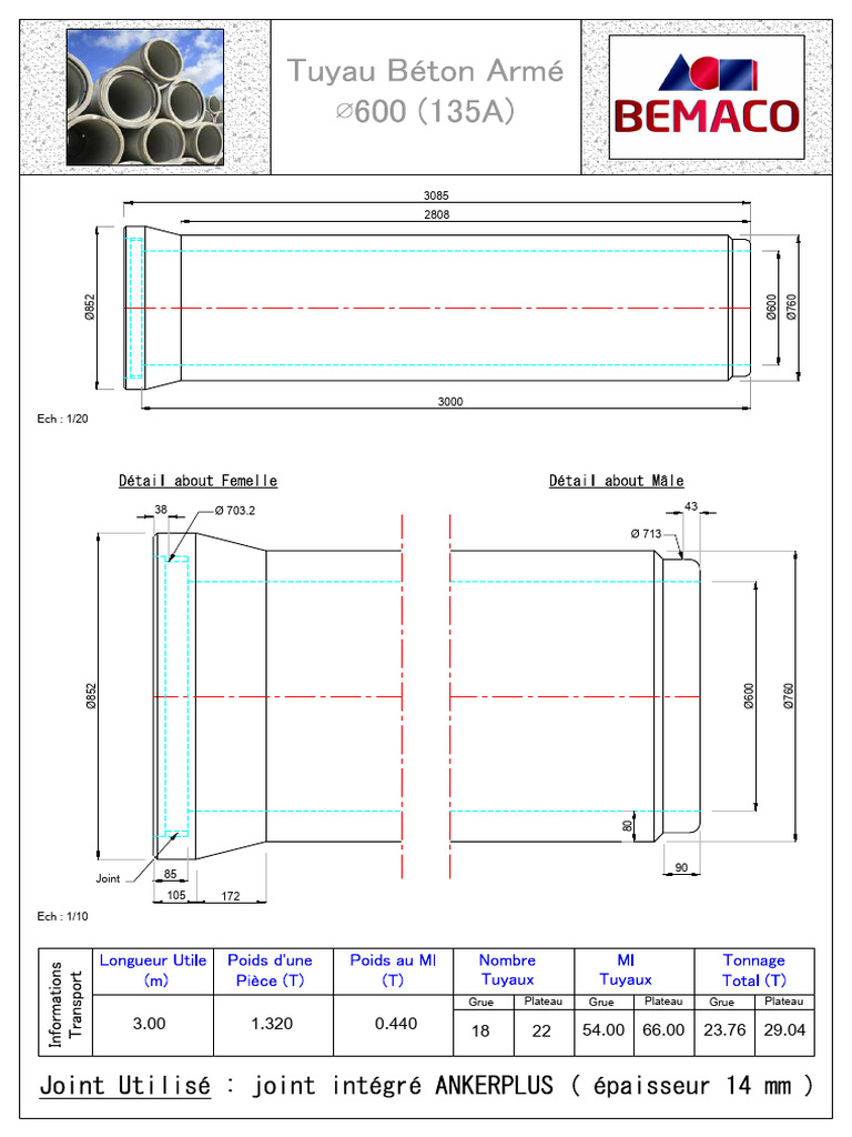 Fiches-Techniques-Tuyaux-D600 | PDF