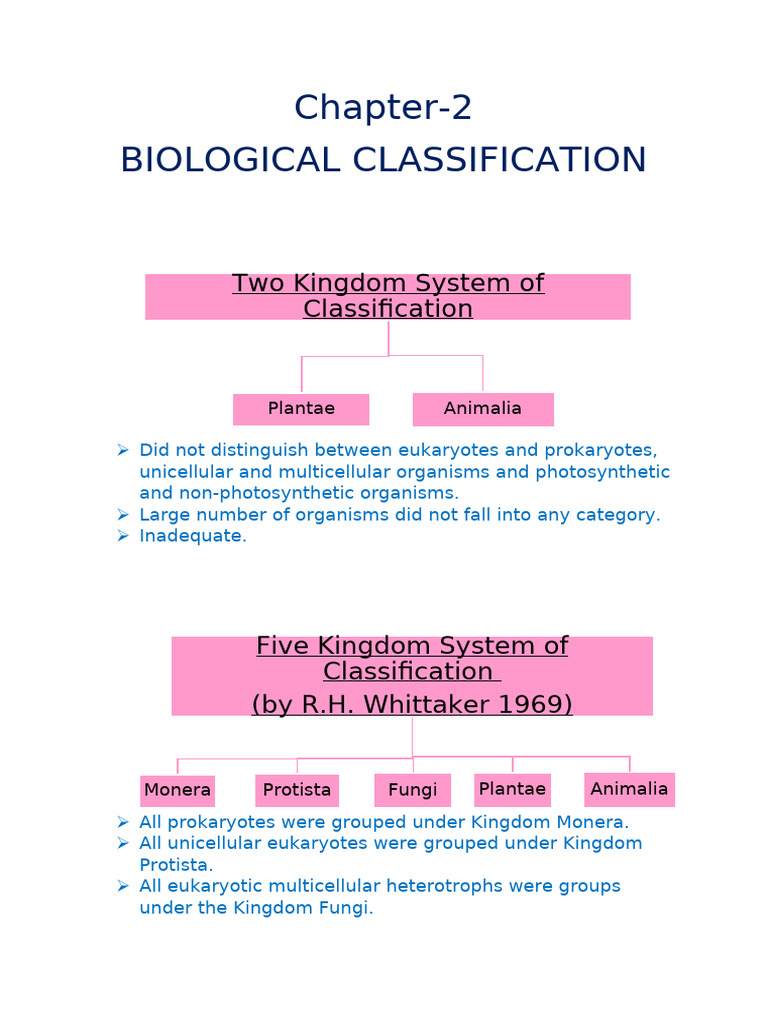 XI Ch-2 Biological Classification | PDF