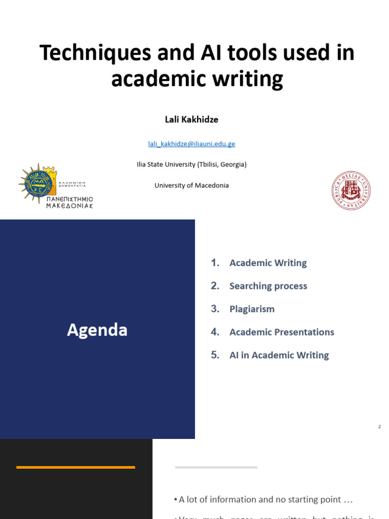 Academic Writing Techniques and AI | PDF | Artificial Intelligence ...