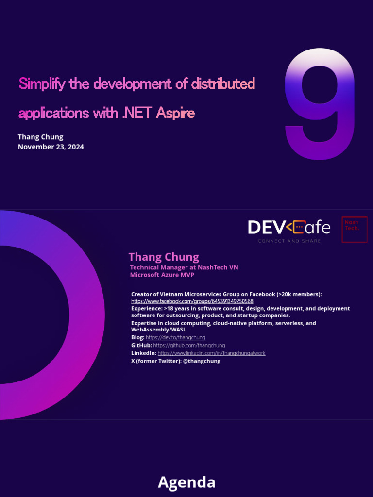 Dotnetconf2024 Simplify The Development Of Distributed Applications With Net Aspire Pdf