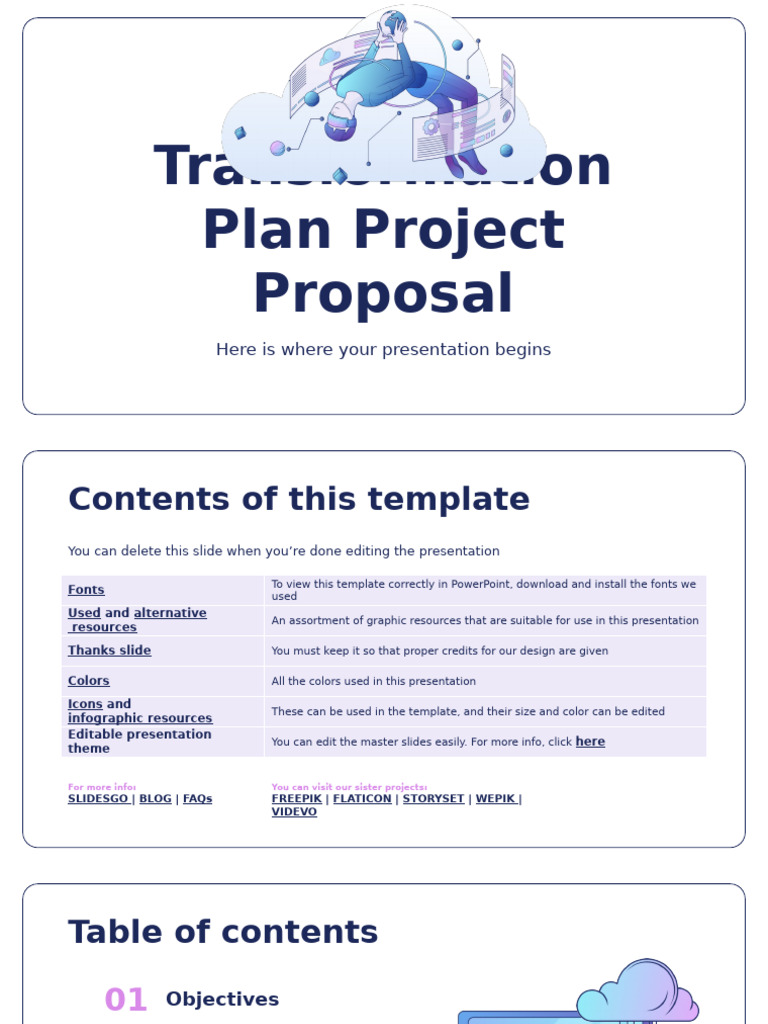 Digital Transformation Plan Project Proposal by Slidesgo | PDF ...