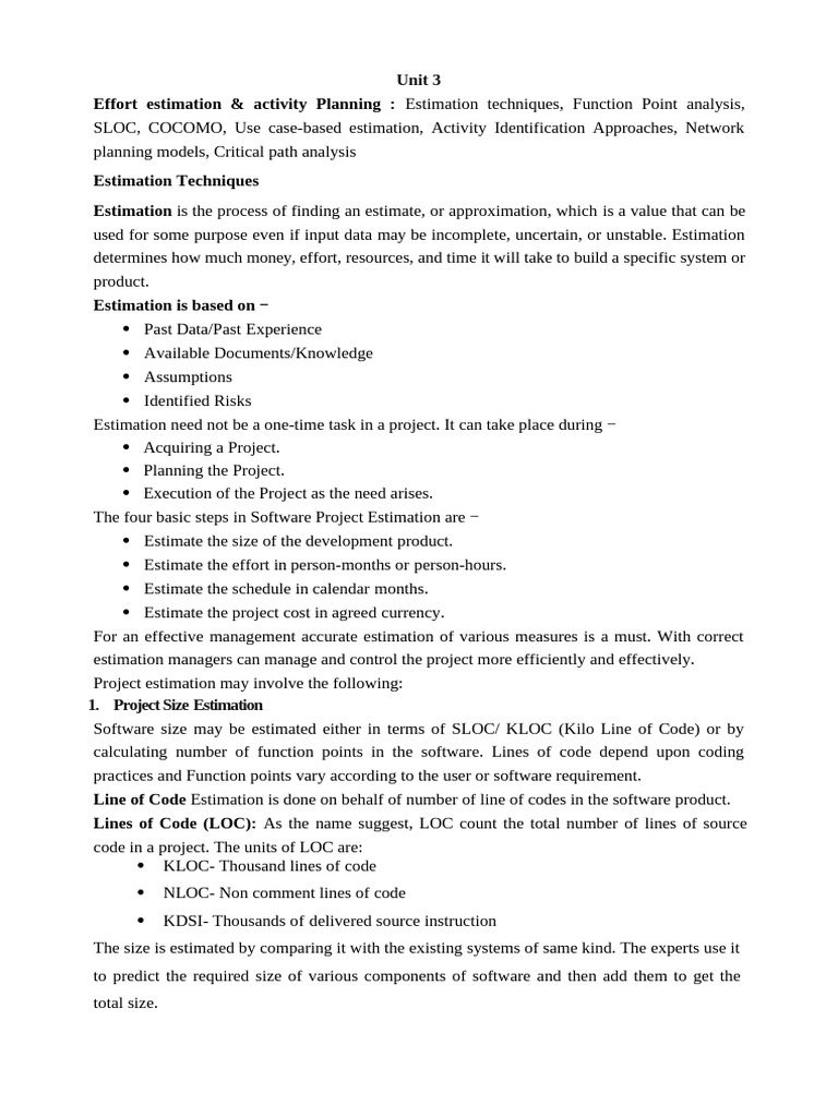 SPM Unit 3 | PDF | Computing | Software Engineering