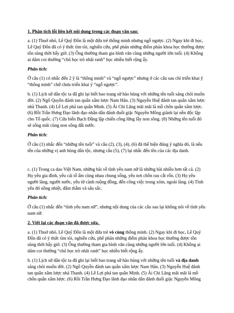 Bài thực hành viết đoạn 02 TVTH | PDF