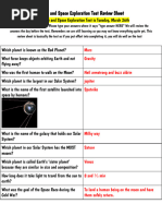 Space Exploration Milestones Quiz | PDF
