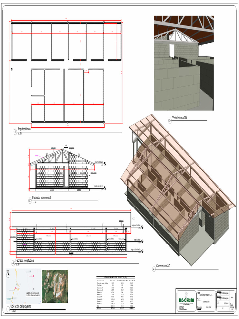 CUARENTENA #2 - Plano - 1-2 - ARQ | PDF