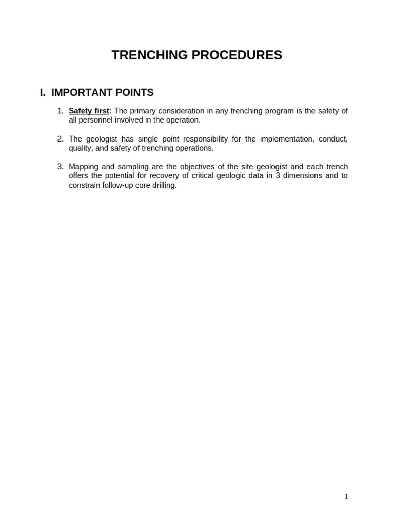 Trenching Safety and Procedures Guide | PDF | Trench | Soil