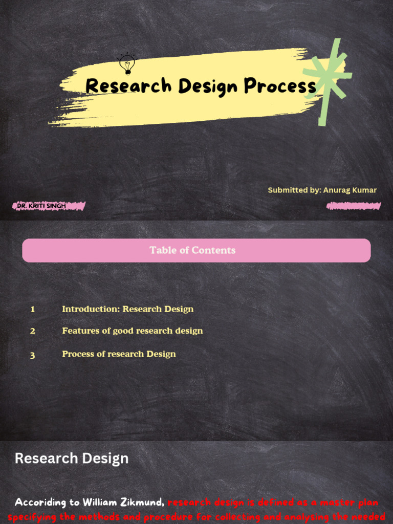 ANURAG KUMAR - Research Design Process | PDF | Sampling (Statistics) | Theory