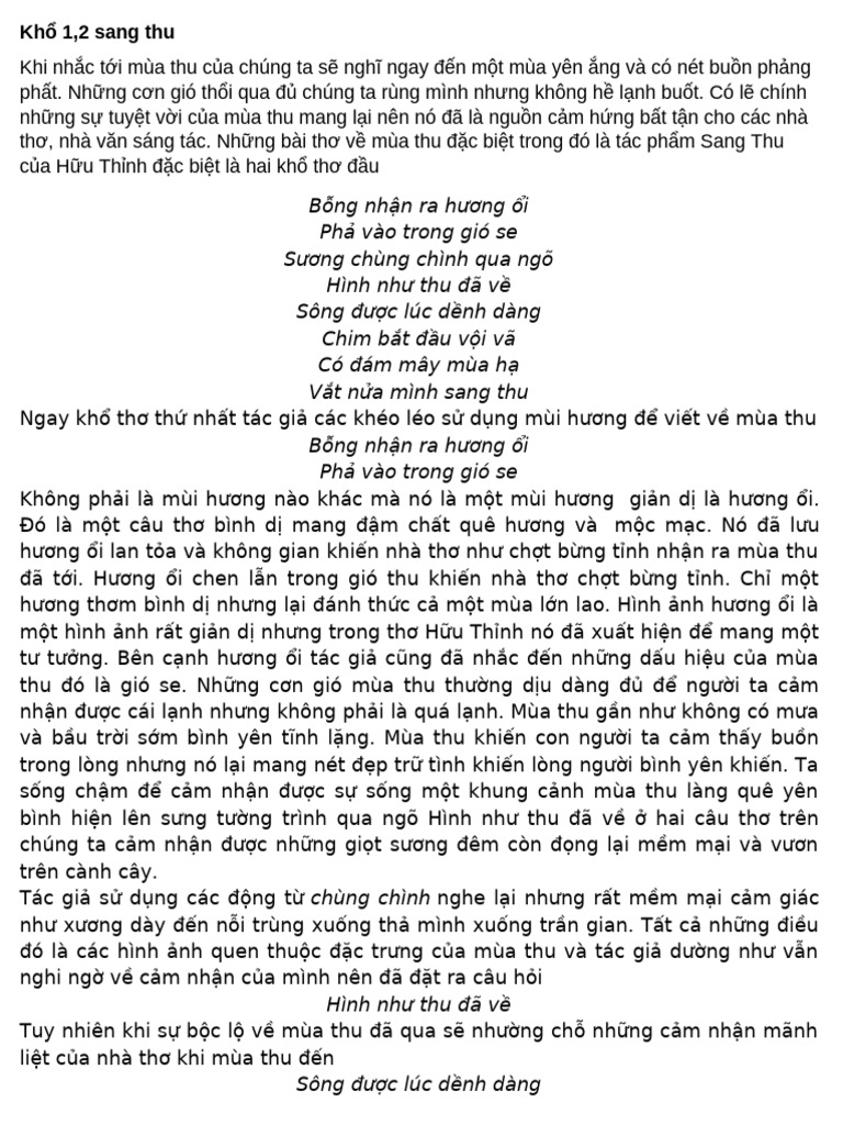 KH 1,2 Sang Thu | PDF